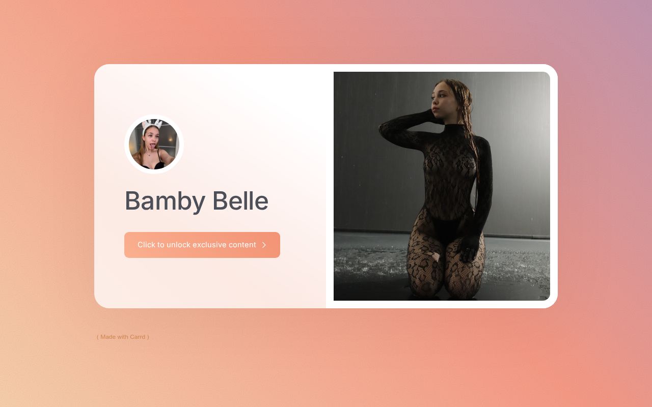 Bamby Belle | Private page access
